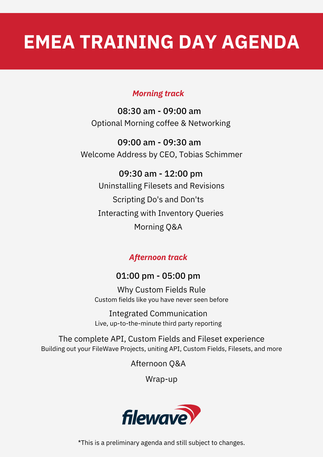 FileWave Training Day Event 2022